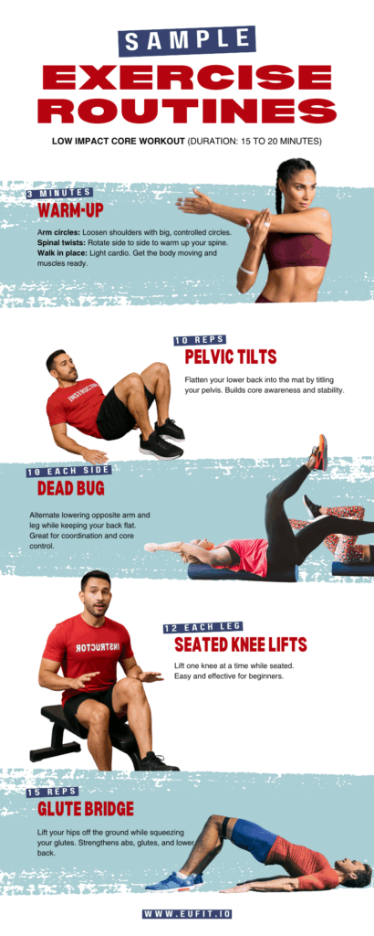 Low Impact Core Exercises to Boost Strength - EuFit