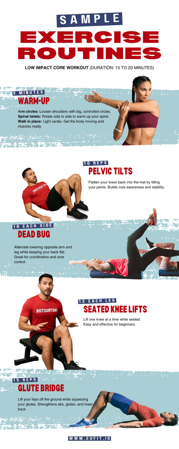 Low Impact Core Exercises to Boost Strength - EuFit
