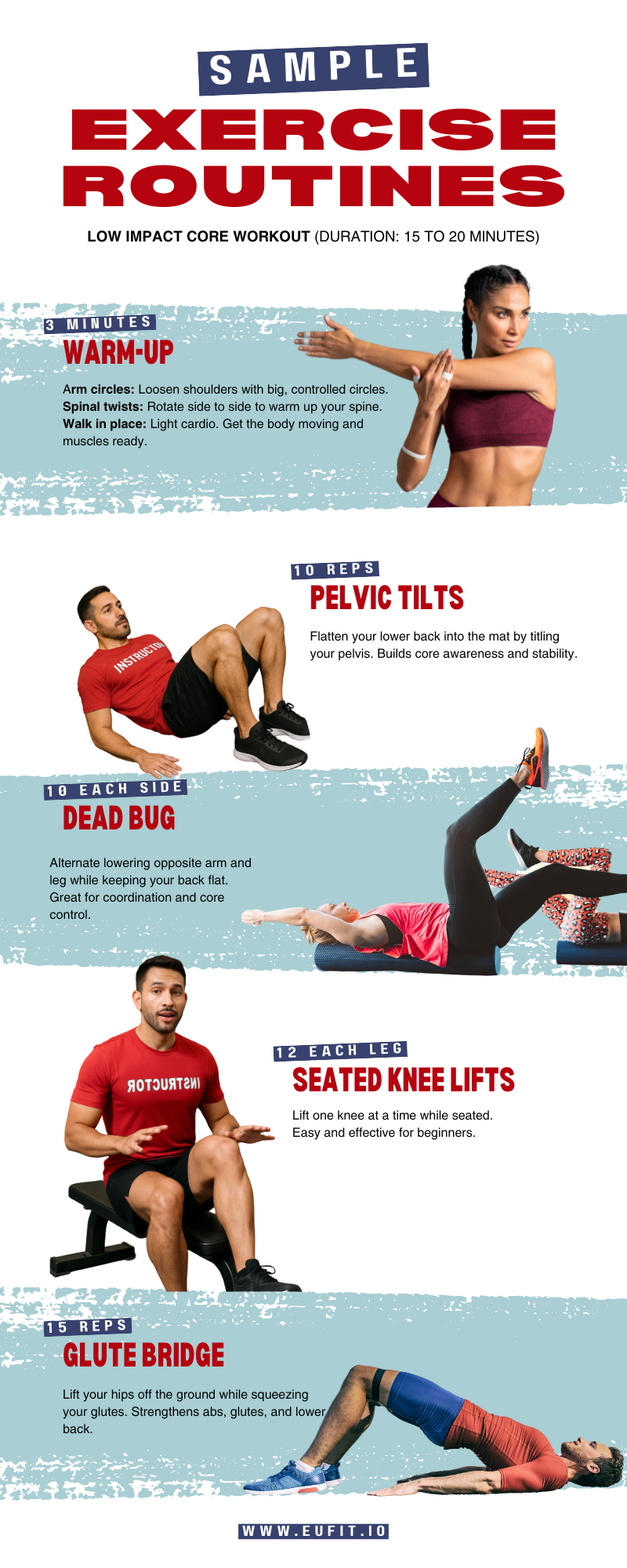 Low Impact Core Exercises to Boost Strength - EuFit Low Impact Core Exercises to Boost Strength - EuFit